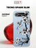 Силиконовый чехол на Tecno Spark Slim / Текно Спарк Слим с принтом Ветка сакуры ...