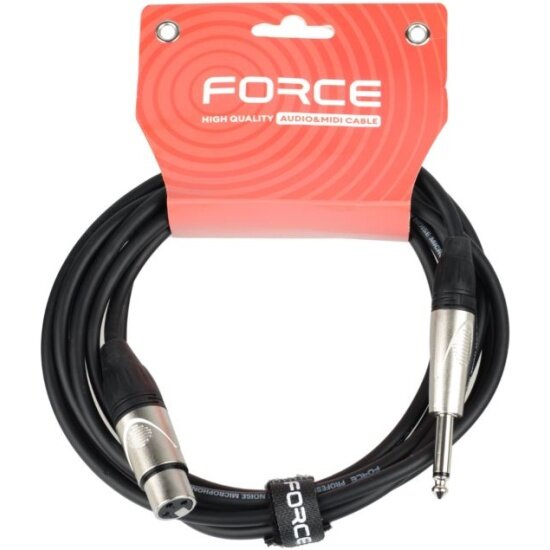 Кабель микрофонный Force FMC-03/3, чёрный