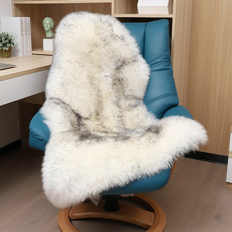 Ковер из чистой австралийской шерсти, напольный коврик из цельной овчины, коврик для эркера, прикроватный коврик, коврик для изножья кровати, подушка для стула с меховой отделкой.