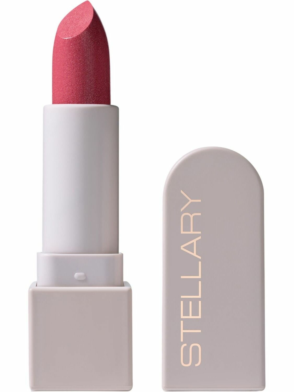Stellary Стойкая помада для губ 25 Малиновый Long lasting lipstick RICH NUDE перламутровая увлажняющая