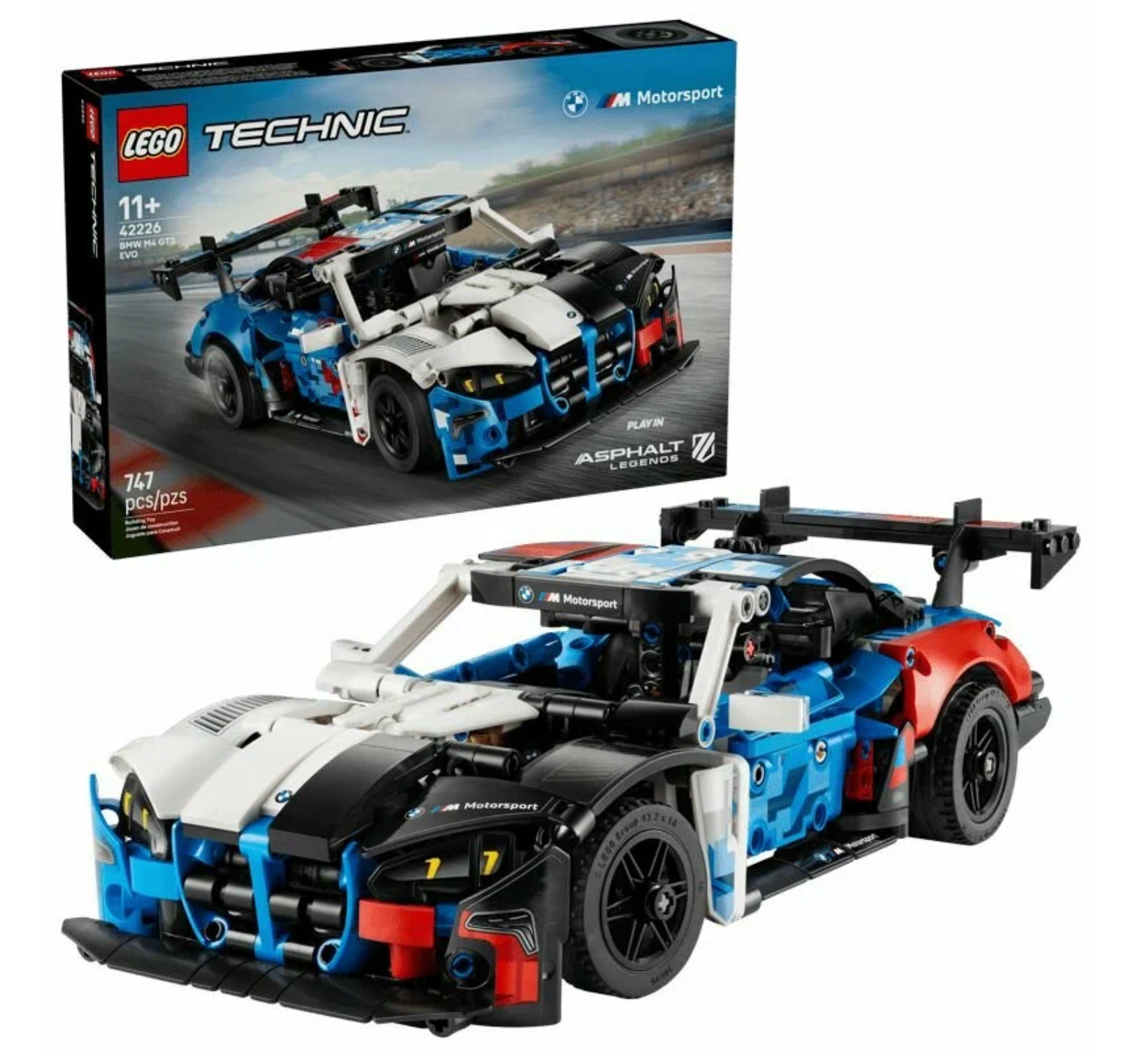 Конструктор LEGO Technic 42226 Гоночный автомобиль BMW M4 GT3 EVO, 747 эл.