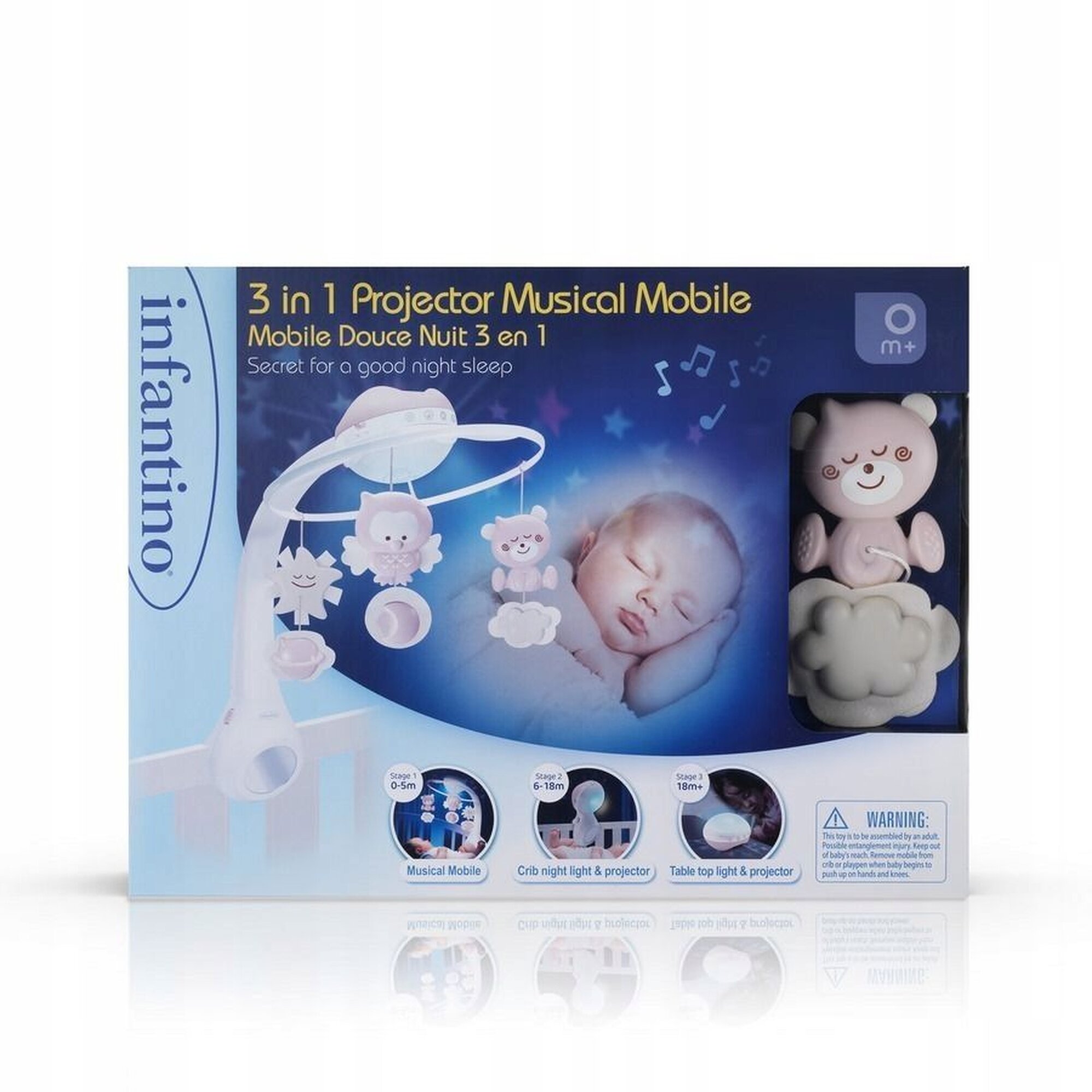 Мобиль Infantino - Музыкальный мобиль 3 в 1 - 773554020502