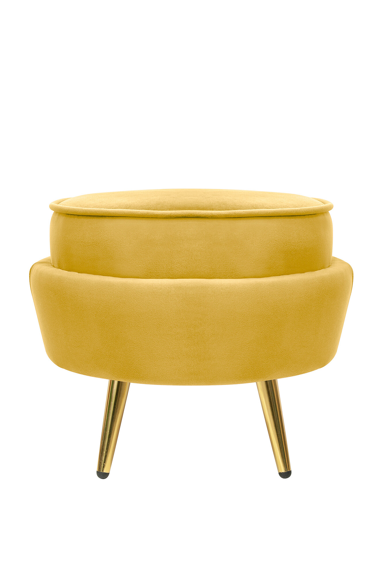 Пуф Mak-interior Pearl Adorn Yellow на железных ножках, желтый