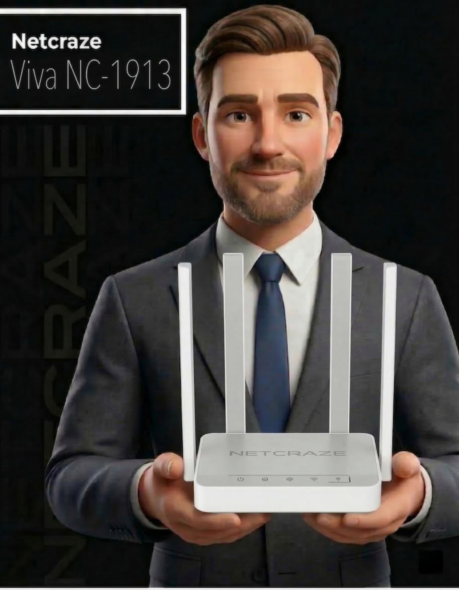 Wi-Fi роутер Netcraze Viva NC-1913