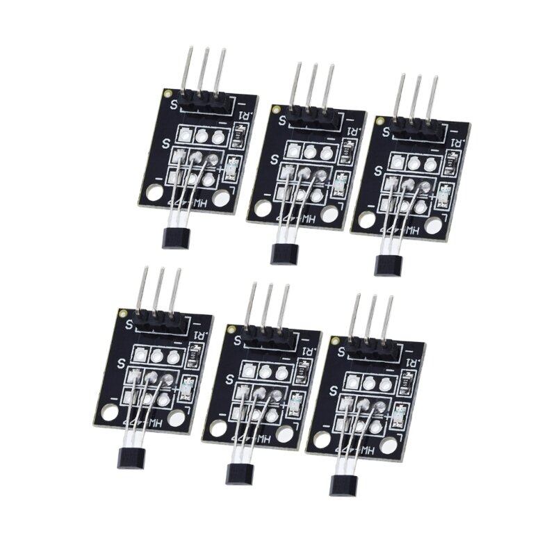 6ШТ Модуль Магнитных Датчиков С Эффектом Холла KY-003 A3144 Для Интеллектуального Автомобиля AVR DC5V Power Без Контактных Переключателей