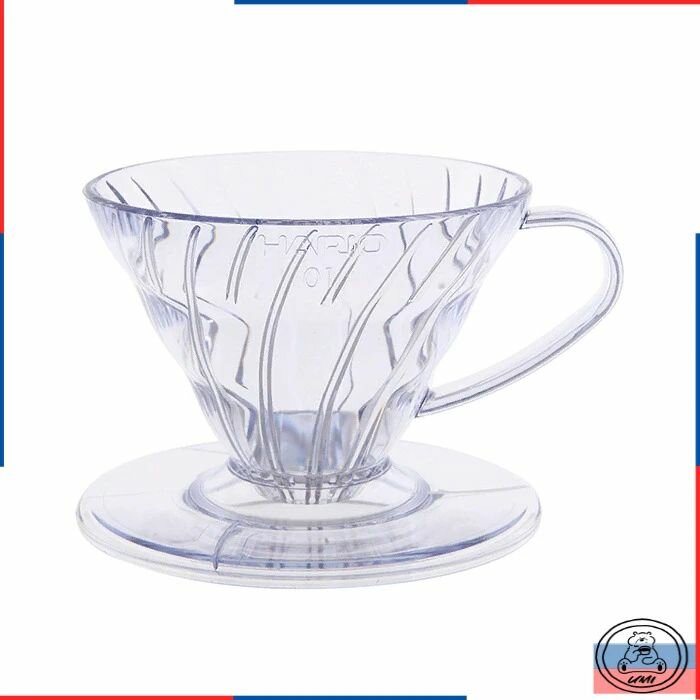 Воронка для заваривания кофеВоронка-пуровер для заваривания кофе HARIO V60 VD-01T, размер 01, 1-2 чашки, пластик