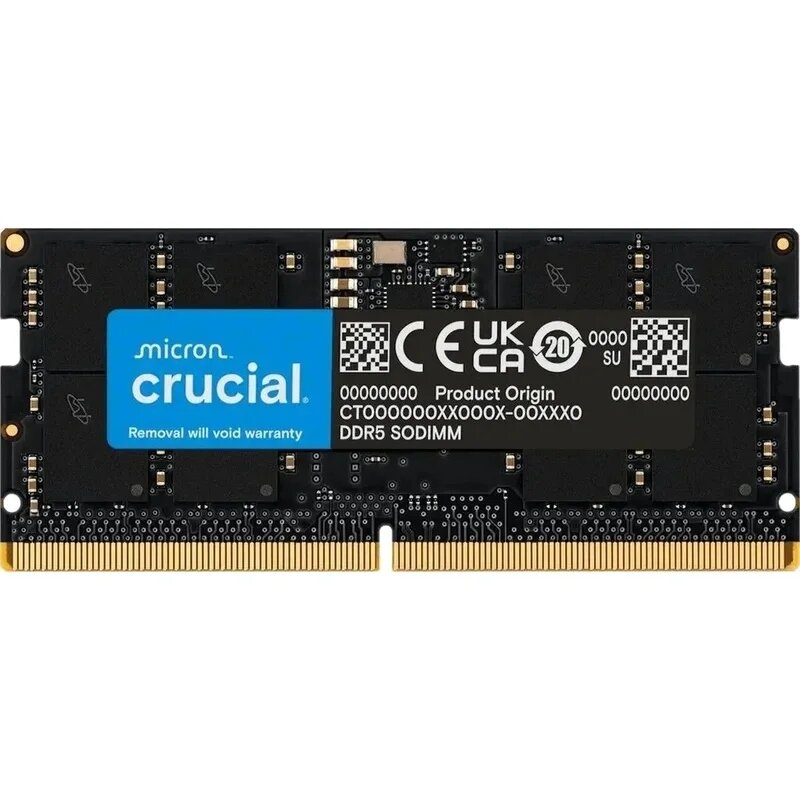 Модуль памяти Crucial DDR5 SO-DIMM 16GB 4800Мгц(CB16GS4800), 2436978