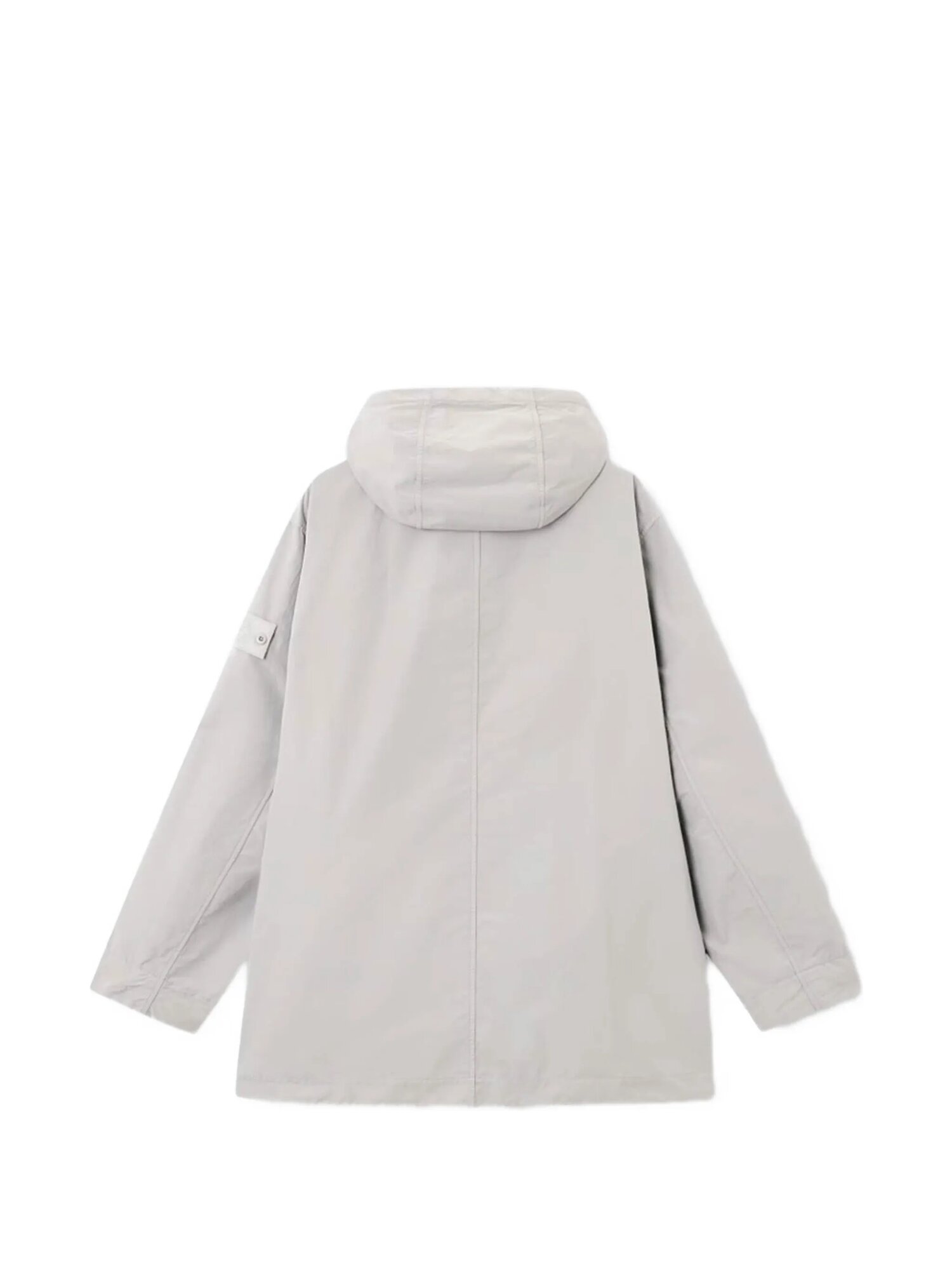Куртка Stone Island David Light-TC hooded logo-patch jacket, размер M, серый — фото 1