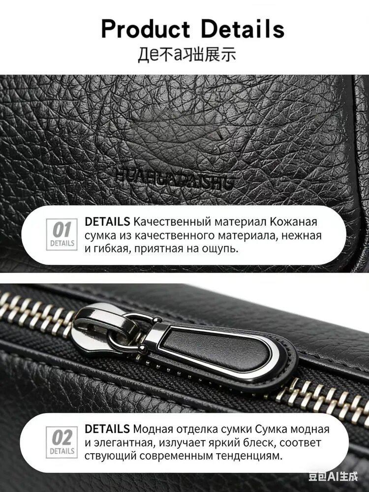 Стильный рюкзак из натуральной кожи, черный, для женщин, на каждый день, 32 см — фото 1