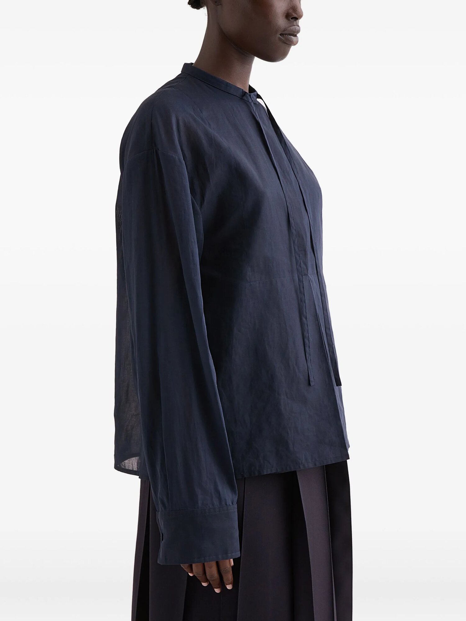 Блуза Jil Sander, размер 32, синий — фото 1