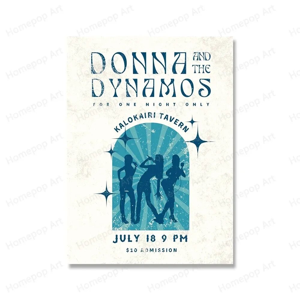 Постер Donna and the Dynamos, 40x60см, без рамки
