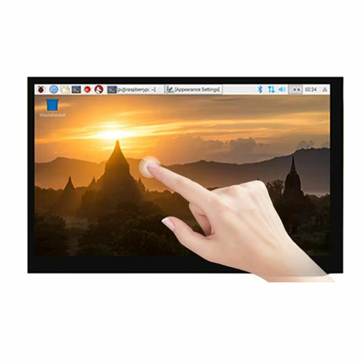 7-дюймовый ЖК-дисплей 1024x600 с емкостной сенсорной панелью для совместимых внутренних модулей IPS