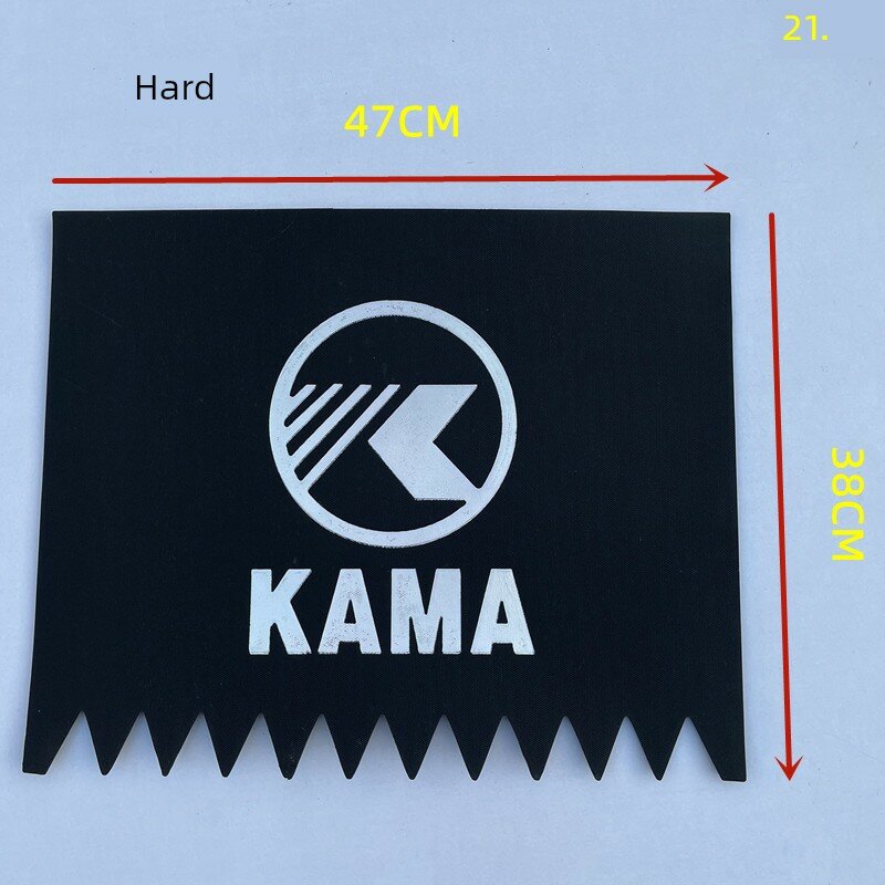 Толстая резиновая накладка на брызговик для грузовика, 47см x 38см, прочный материал, универсальная посадка для