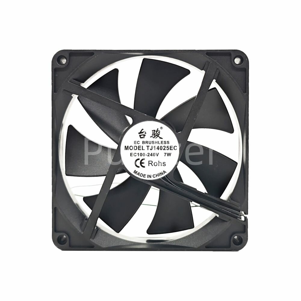 Охлаждающий вентилятор TJ14025EC 140*140*25 мм 7 Вт 2100 об/мин 100-240 В