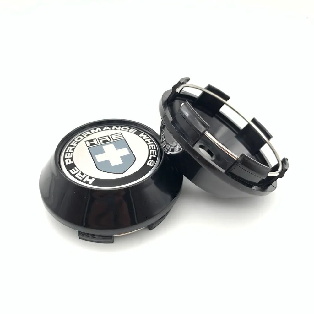 Колпак ступицы колеса HRE PERFORMANCE WHEELS, 4 шт, для литых дисков, черный цвет, 60 мм