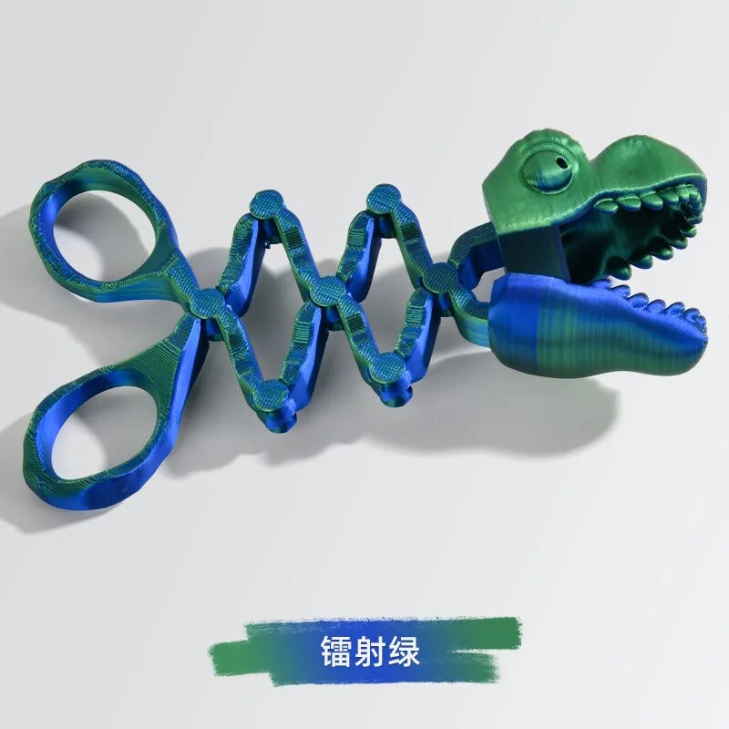 3D-печать динозавр-игрушка, синий, style9