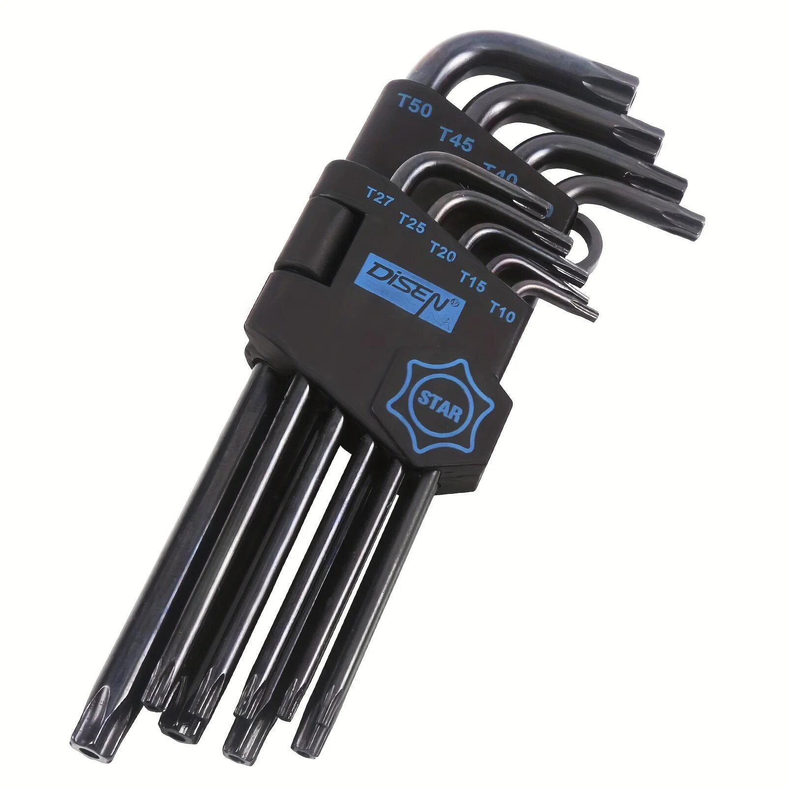 Набор шестигранников Torx DIsen, 9 шт, синий
