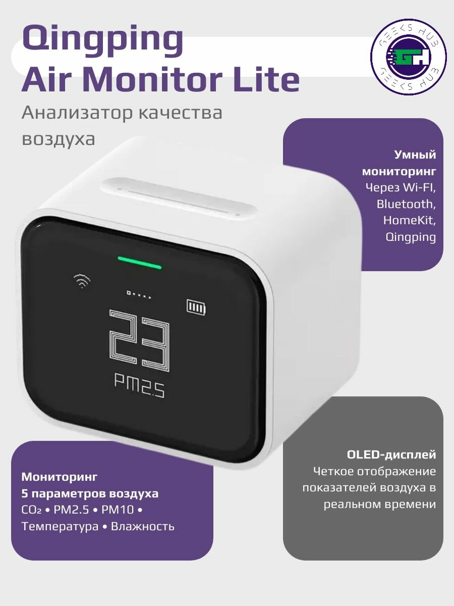 Анализатор качества воздуха Qingping Air Monitor Lite
