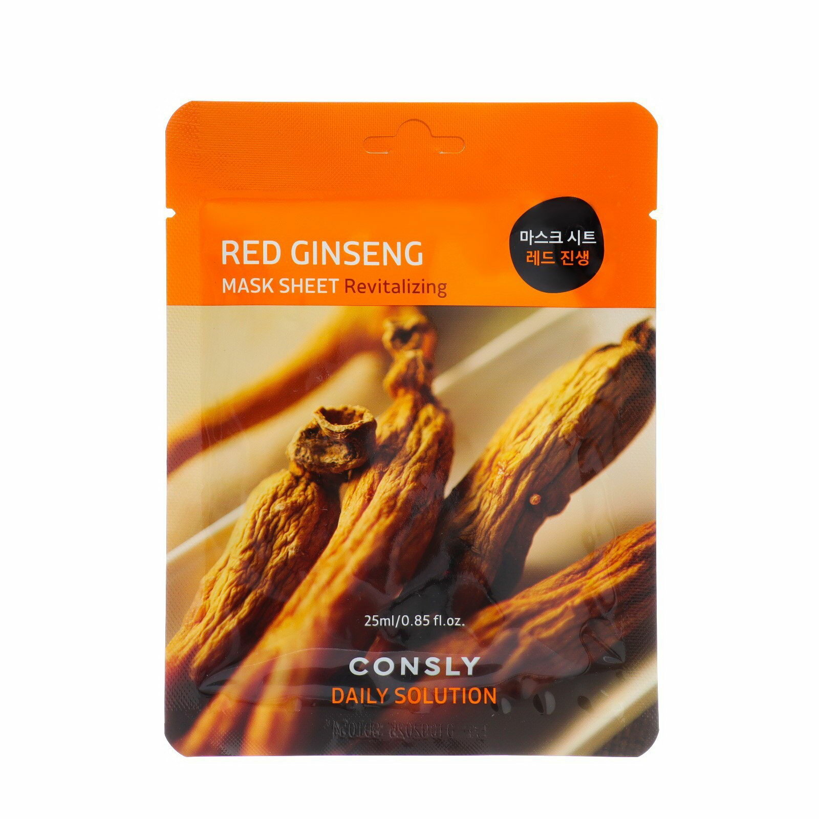 Тканевая маска для лица с экстрактом красного женьшеня, 25 мл