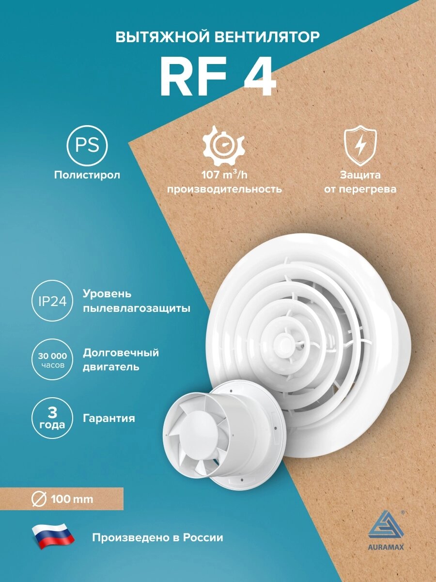 Вентилятор накладной RF D100 AURAMAX