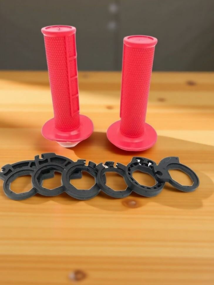 Грипсы LOK-ON касный MOTO