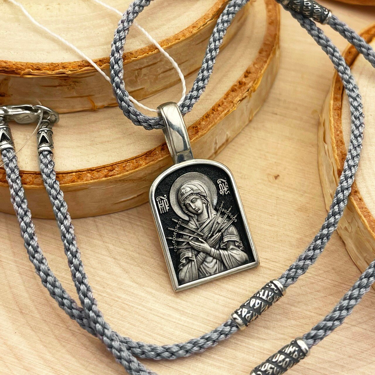 Комплект украшений, серебро, 925 проба, оксидирование, чернение