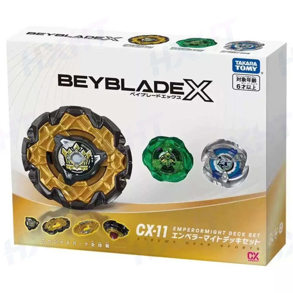 TOMY BEYBLADE X CX-11 Гироскоп: Набор Триплекс-бейблэйд, Модульная Боевая Топ