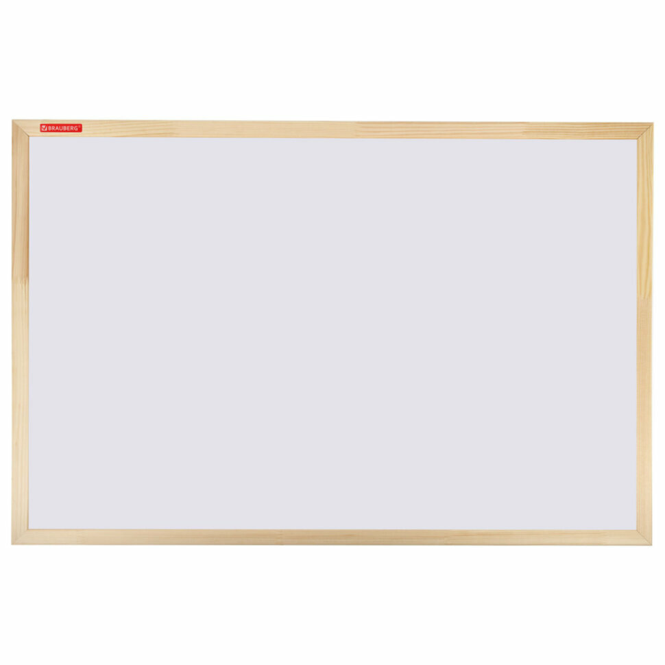 Доска магнитно-маркерная 60х90 см, деревянная рамка, BRAUBERG "Wood", 238796, 238796