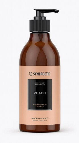 Жидкое мыло Synergetic персик, 380 мл
