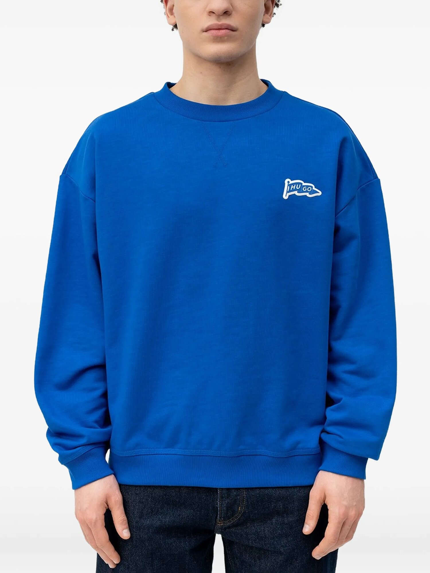 Толстовка Logo-patch crew-neck sweatshirt
