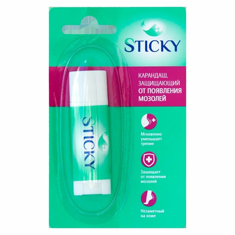 Sticky карандаш защищающий от появления мозолей 4,5 г