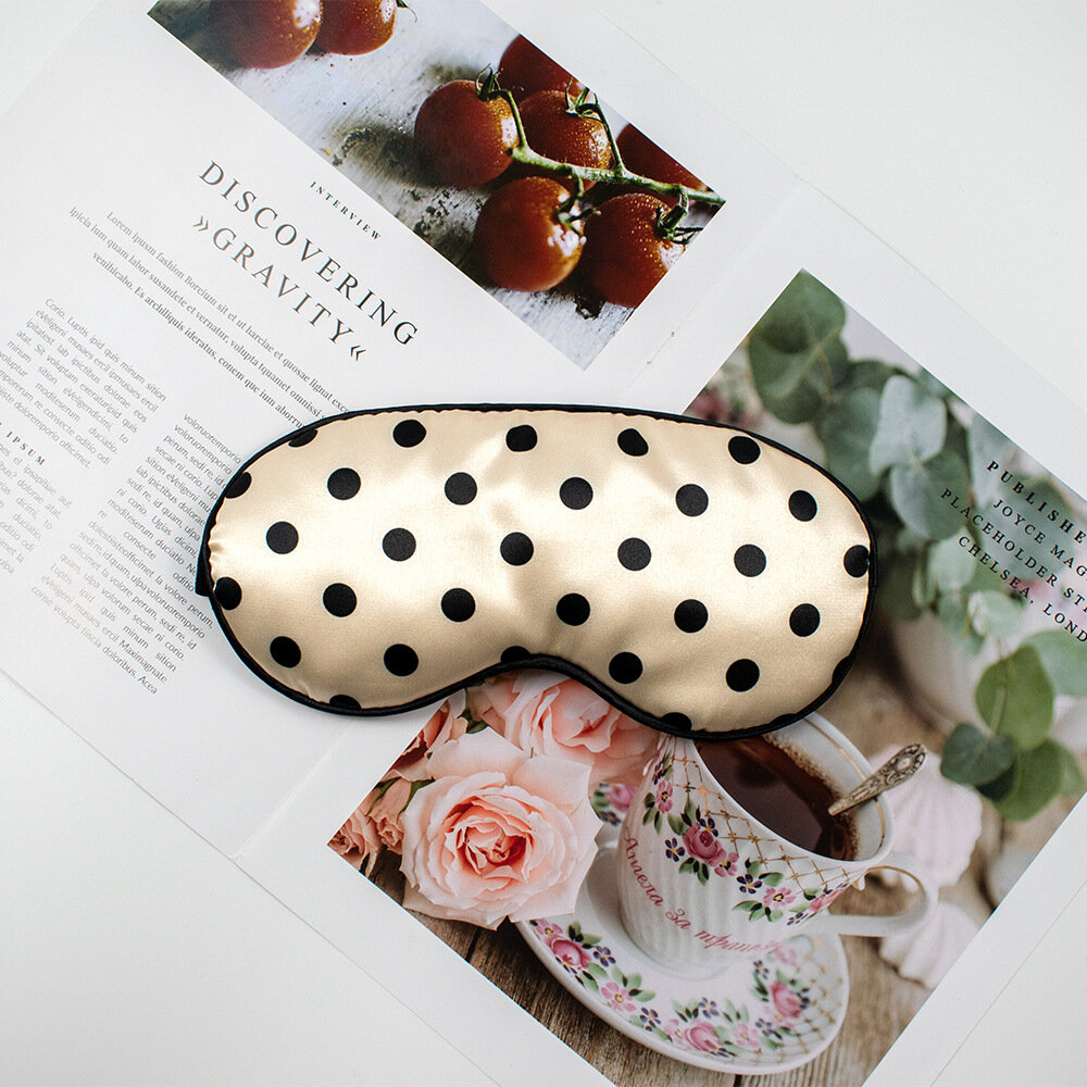 Маска для глаз "Шампанское в горошек", двусторонняя, с пакетом со льдом