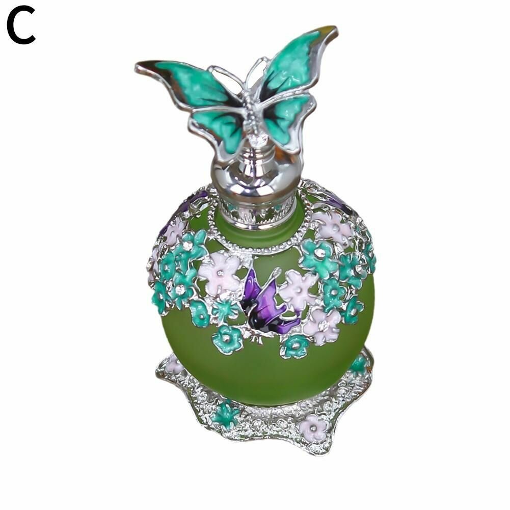 25 мл эмалированный флакон для духов, винтажный европейский стиль, нежный масляный диффузор в виде бабочки