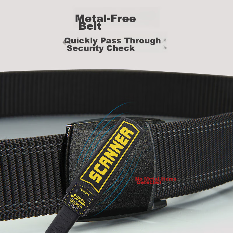 Пояс тактический Pelliot для мужчин и женщин повседневный рабочий нейлоновый вязаный кожаный пояс черный 3.8 см ширина