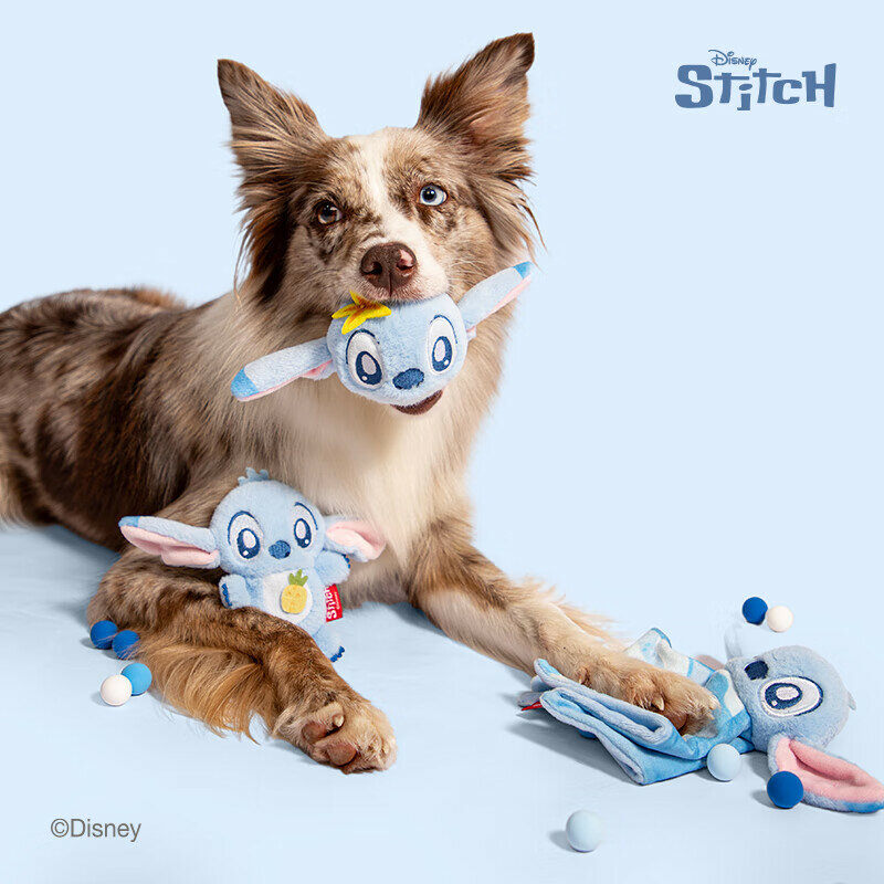Игрушка-собака Stitch с звуком и жевательной бумагой для игр Стиль：Резиновый мороженое Stitch