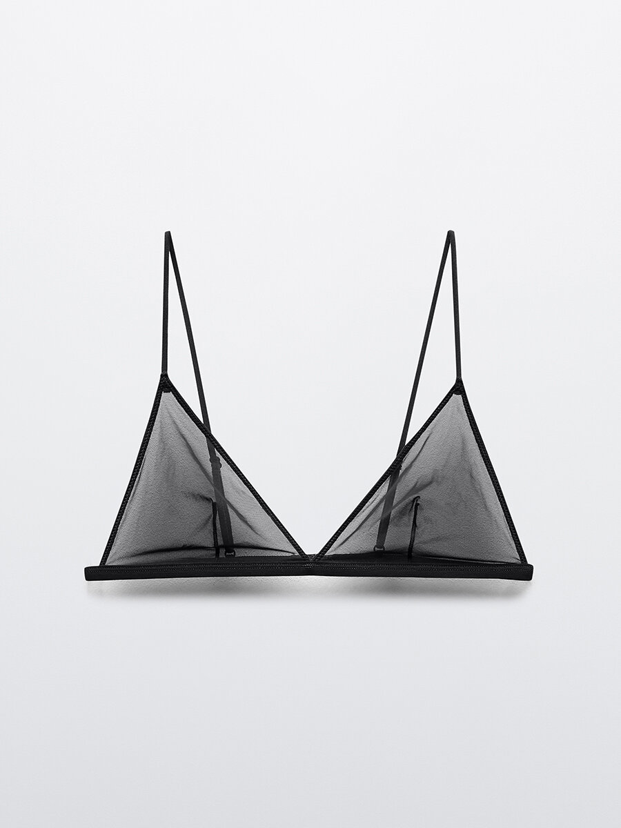 Бюстгальтер из тонкой сетки