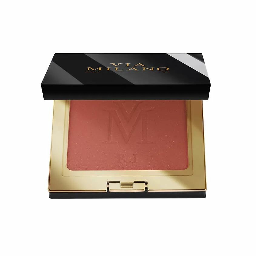 VIA MILANO Румяна для лица сияющие с витамином Е Blush Cheek Illuminating, F24 Honey Bronze, 10 г