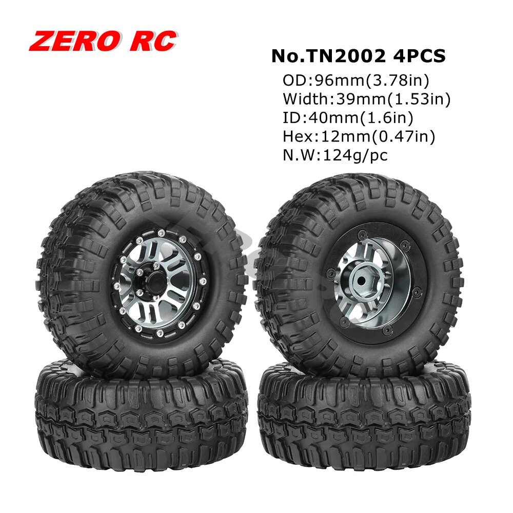Колеса RC Zero TN2002 1.9" черные 4шт