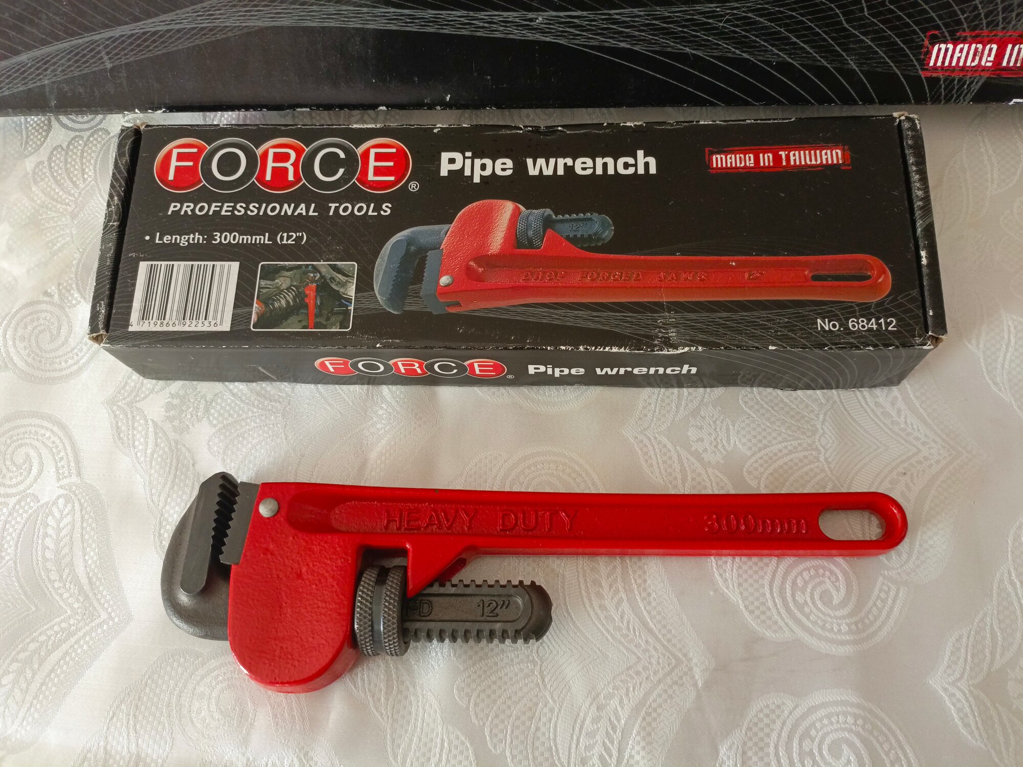 Ключ трубный рычажный (300мм)FORCE 68412