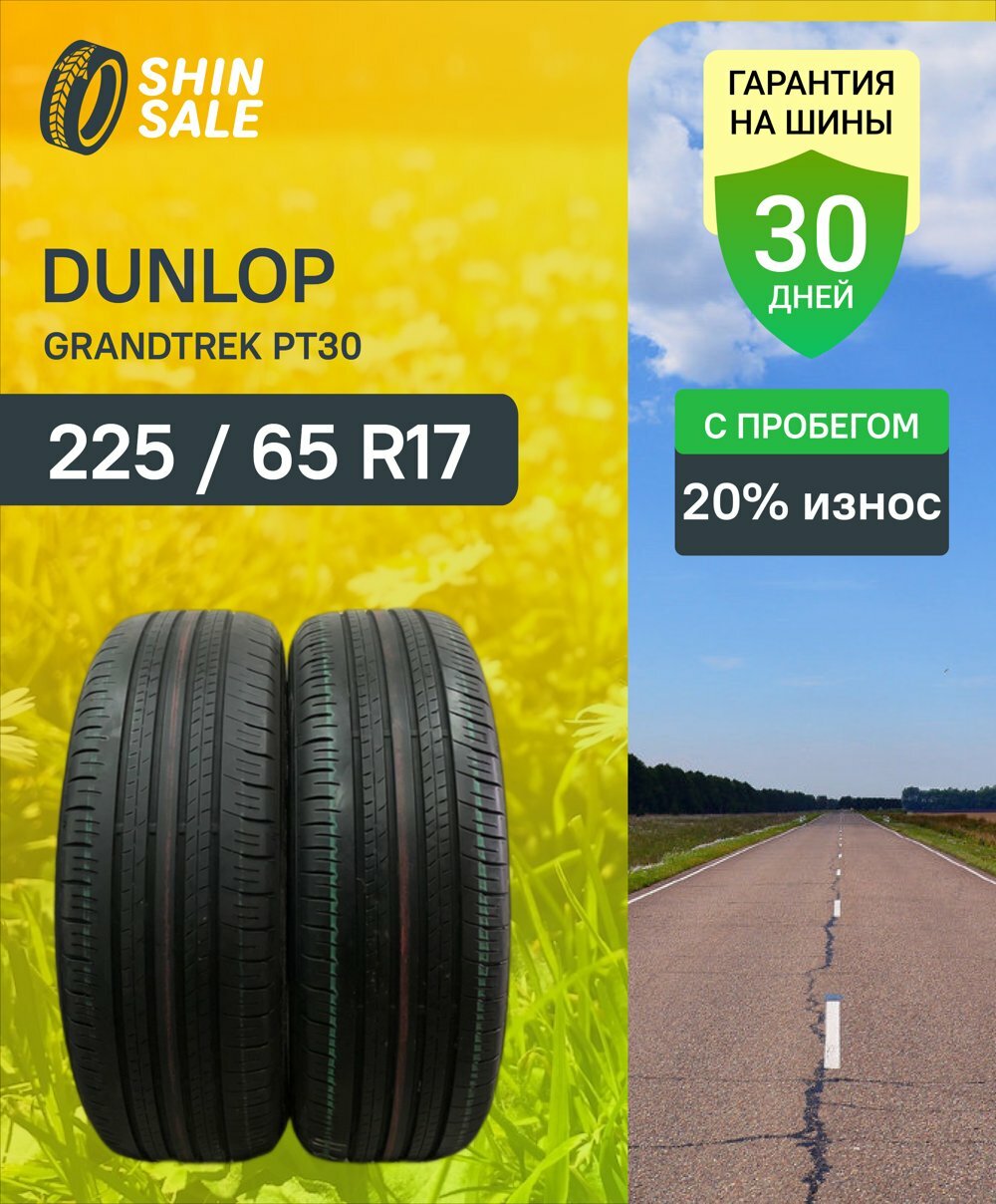 Летние БУ шины Dunlop Grandtrek PT30 225/65 R17 20.0% износ T0166036