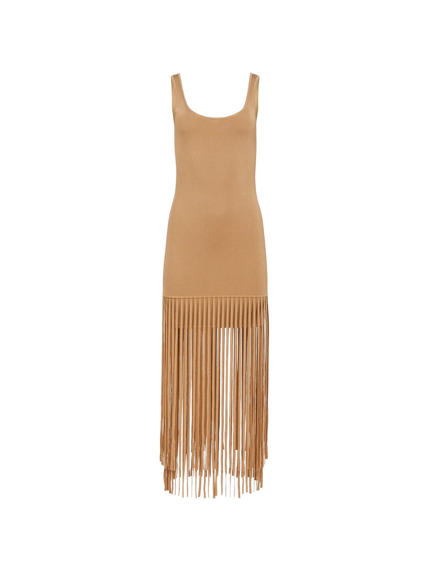 Платье Roxanne scoop-neck fringed midi dress