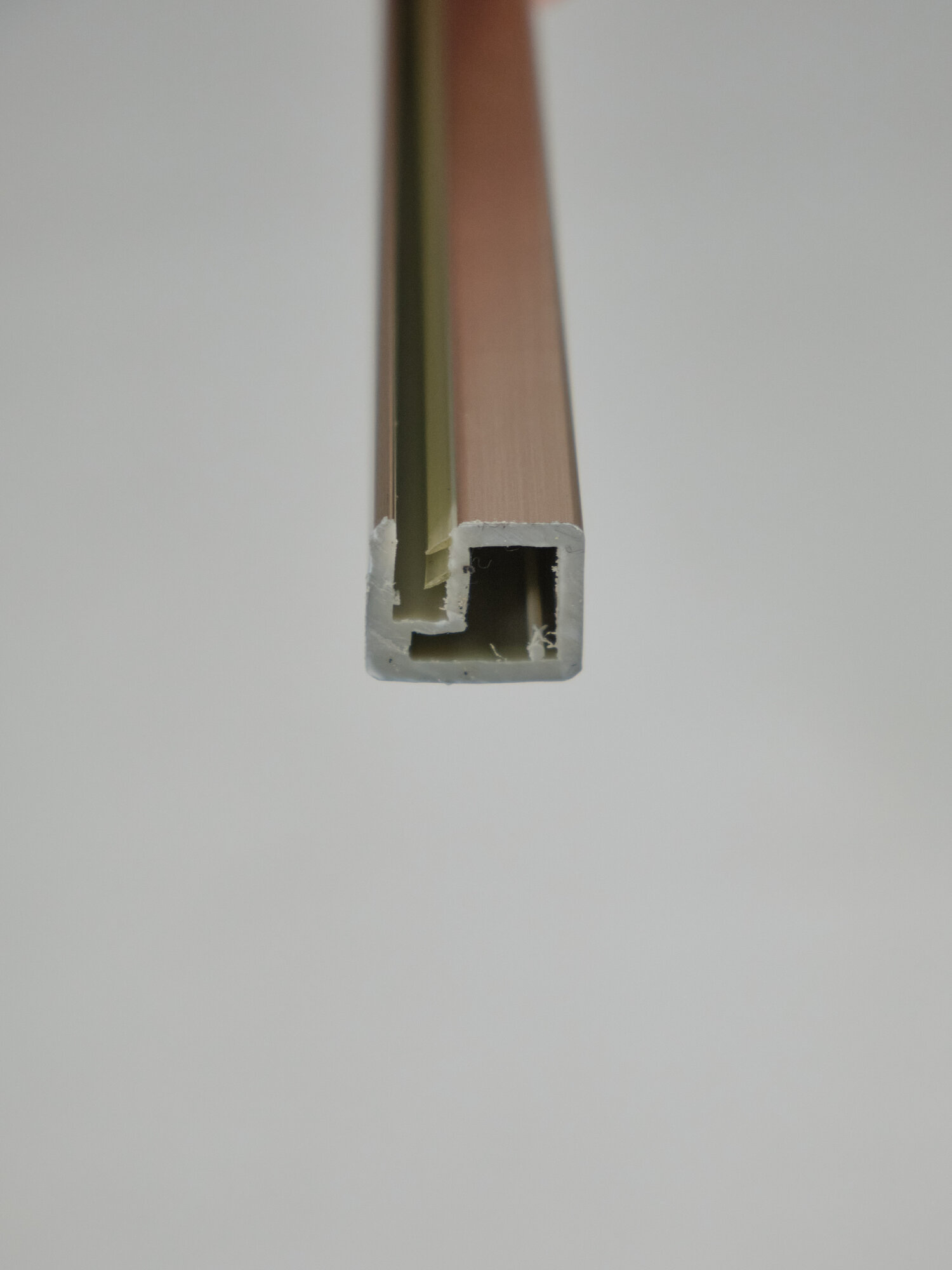 Рамочный профиль 15.7680 ABS "сталь" 20,5х23,4х1498 мм паз 4 мм 2 шт Хенке