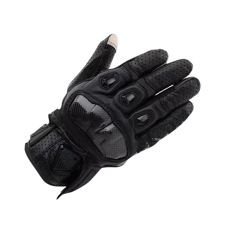 Прочные дышащие перчатки для мотоциклистов, тактические кожаные перчатки, противоударные защитные перчатки с полным покрытием пальцев для мотоциклистов.