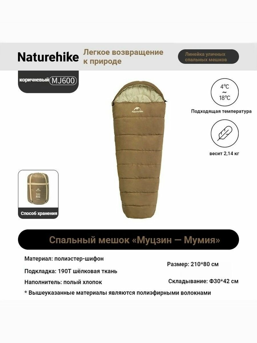 Naturehike Туристический зимний спальник для выживания CNK2300SD014