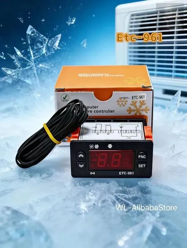 Блок управления (контроллер) ETC-961 (1 датчик) Электронный термостат контроллер холодильной камеры холодильника