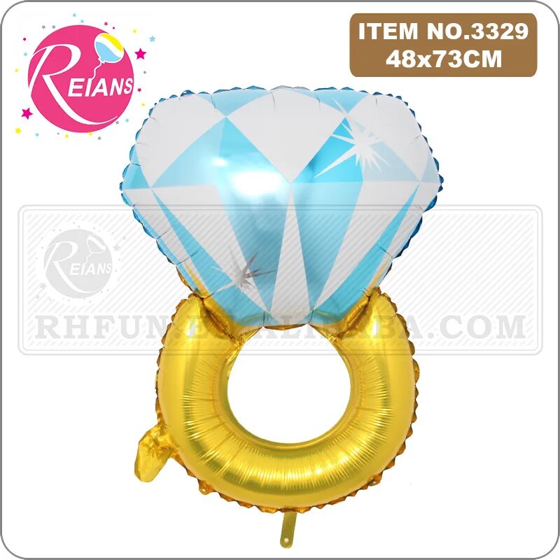Фольгированный шар кольцо REIANS, цвет 3329, 48x73см