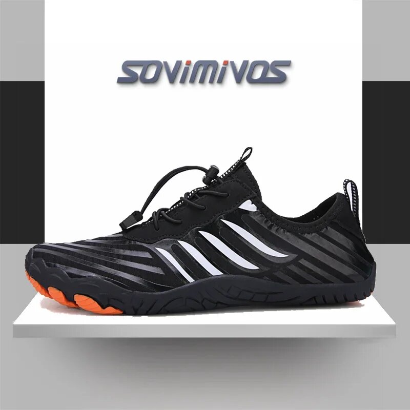 Ботинки для плавания SOVIMIVOS, черные, размер 44, A34-BLACK