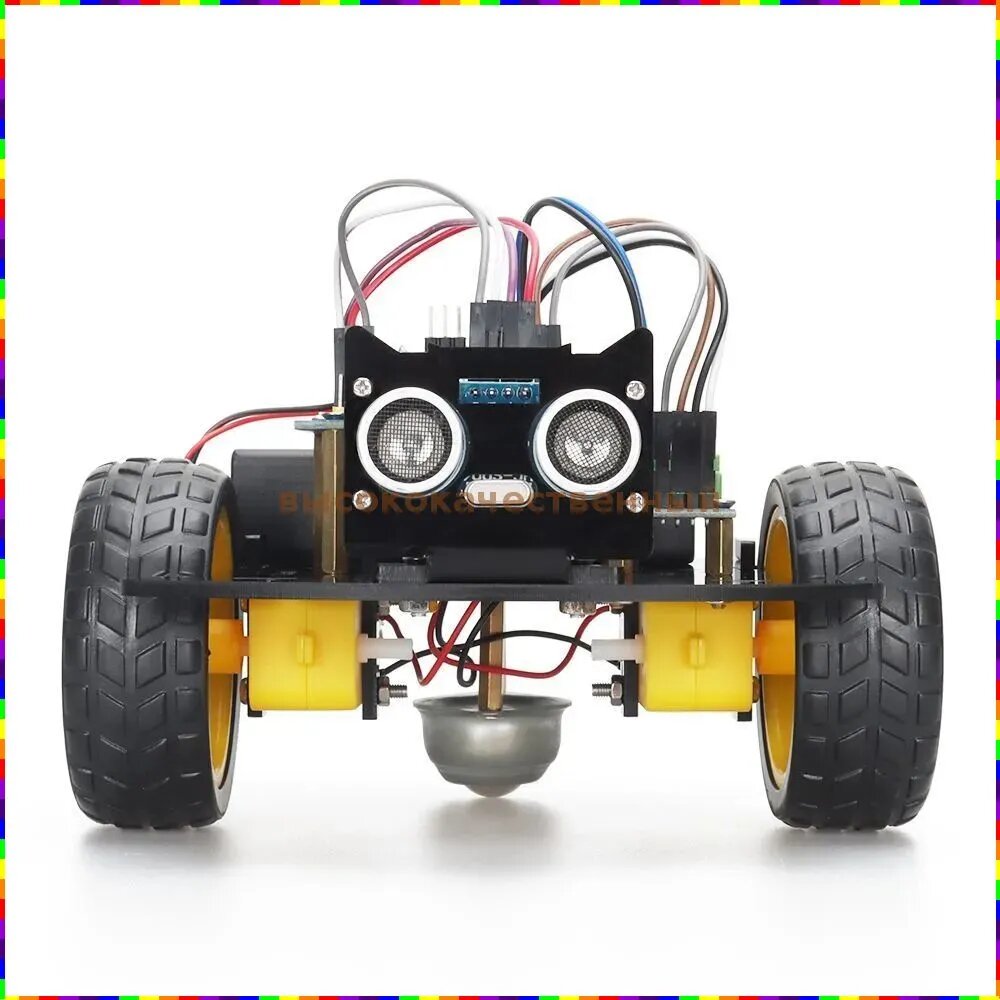 Конструктор робота-автомобиля на базе Arduino Nano, двухколёсная платформа с программным обеспечением и пошаговым руководством
