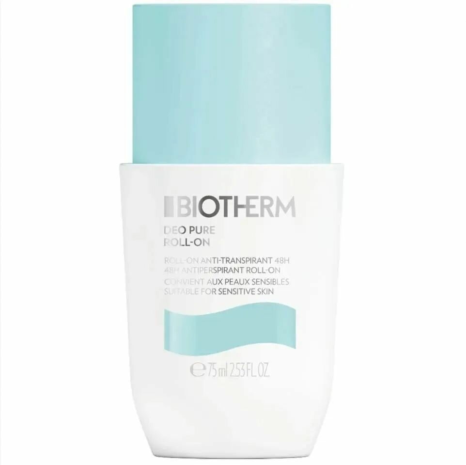 Biotherm Deo Pure Roll On 48h/Биотерм Роликовый дезодорант-антиперспирант 48 часов, 75 мл