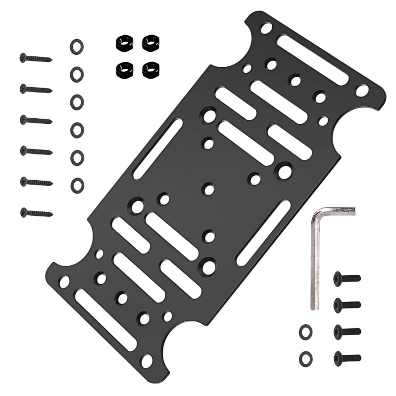 Прочный стальной кронштейн для крепления почтового ящика для гибкой установки на деревянные и полые стойки с несколькими отверстиями